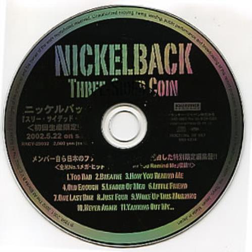 Nickelback Three-Sided Coin Japanese Promo CD album (CDLP) (327556)