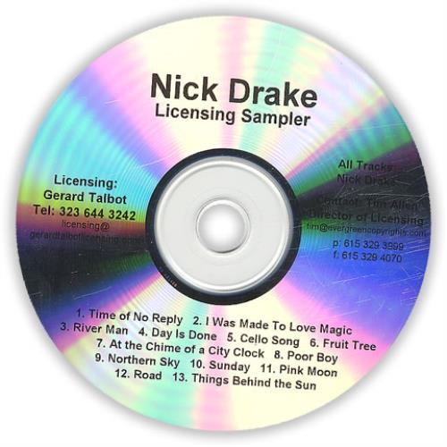 Nick Drake Licensing Sampler US Promo CD-R acetate (402521)