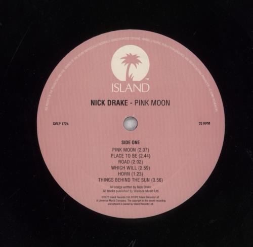 Nick Drake Pink Moon - VG UK vinyl LP album (LP record) (836701)