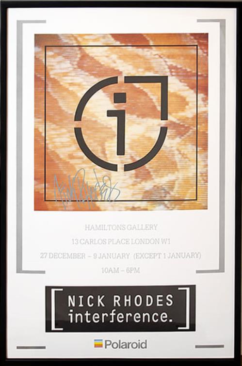 Nick Rhodes Interference Print - Framed UK artwork (444611)