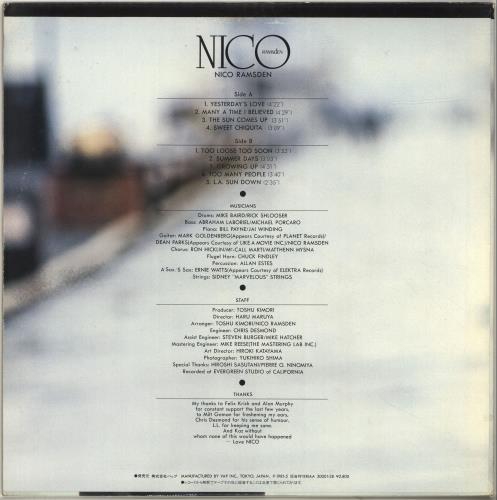 Nico Ramsden Nico Ramsden Japanese Promo vinyl LP album (LP record ...
