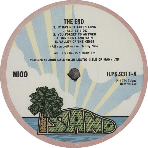 Nico The End - 1st UK vinyl LP album (LP record) (92764)