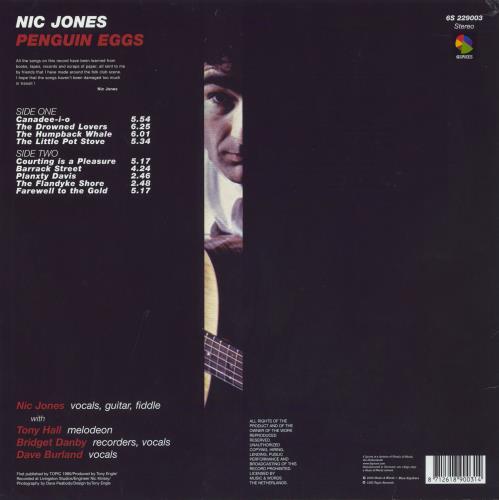 Nic Jones Penguin Eggs Dutch vinyl LP album (LP record) (802872)