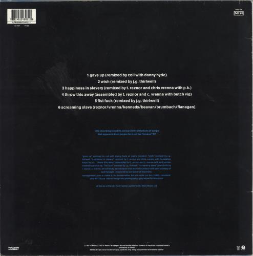 Nine Inch Nails Fixed - EX UK vinyl LP album (LP record) (724530)