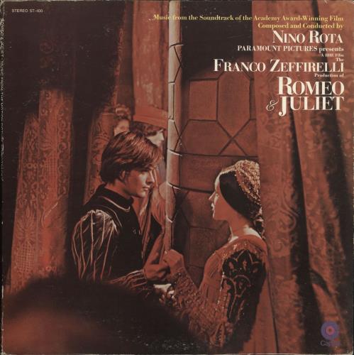 Nino Rota Romeo & Juliet US vinyl LP album (LP record) (698064)
