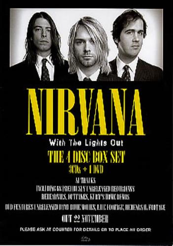 Nirvana (US) With The Lights Out UK handbill (350486)