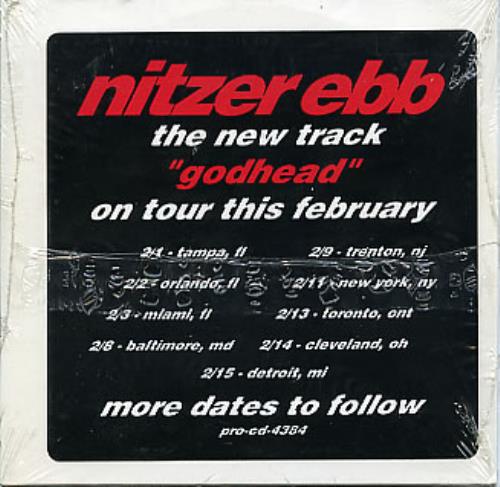 Nitzer Ebb Godhead US Promo CD single (CD5 / 5") (15976)