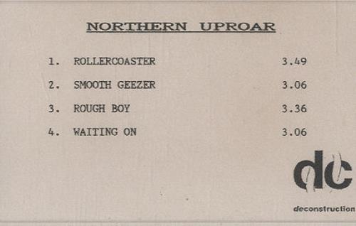 Northern Uproar Rollercoaster UK Promo cassette single (290001)