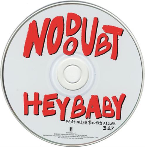 No Doubt Hey Baby US Promo CD single (CD5 / 5") (201490)