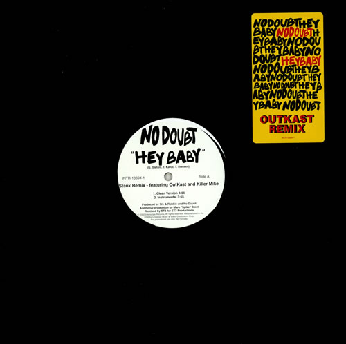 No Doubt Hey Baby US Promo 12" vinyl single (12 inch record / Maxi ...