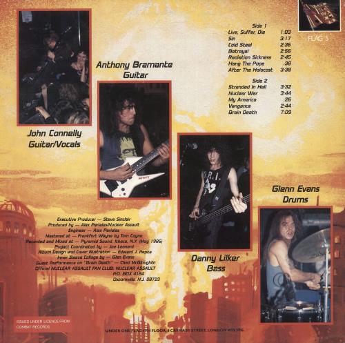 Nuclear Assault Game Over UK vinyl LP album (LP record) (391822)