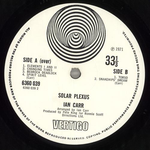 Nucleus Solar Plexus - 1st UK vinyl LP album (LP record) (381683)