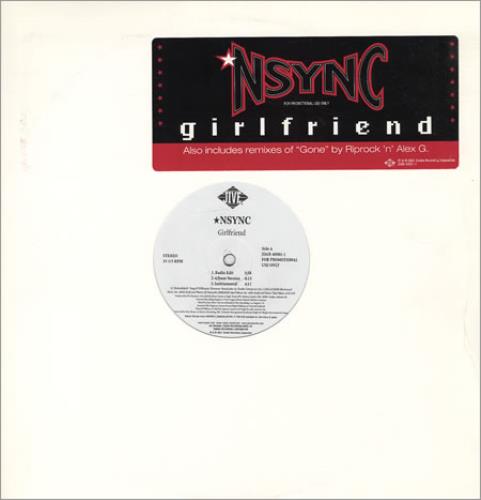 N Sync Girlfriend US Promo 12" vinyl single (12 inch record / Maxi ...