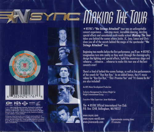 N Sync Making The Tour Singapore Video CD (192169)