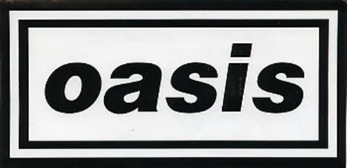 Oasis (UK) Logo Sticker UK Promo memorabilia (297215) PROMO STICKER