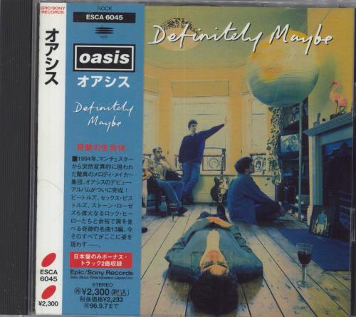 Oasis Definitely Maybe Japanese CD album (CDLP) (37136)