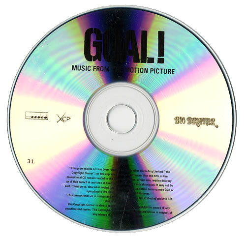 Oasis Goal! UK Promo CD-R acetate (471634)