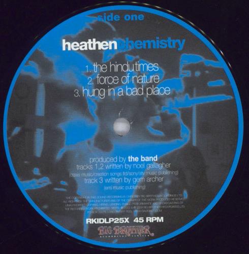 Oasis Heathen Chemistry - 180gm UK 2-LP vinyl record set (Double LP ...