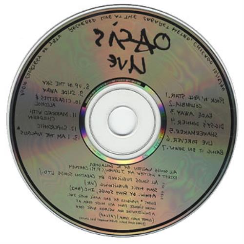 Oasis Live - Genuine Issue US Promo CD album (CDLP) (45637)