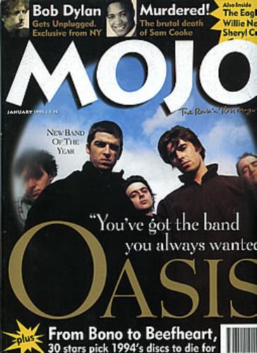 Oasis Mojo - January 1995 UK magazine (297201) JANUARY 1995