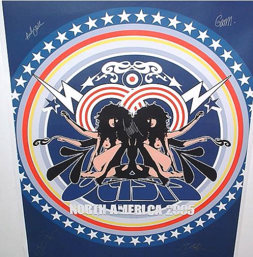 Oasis North America 2005 - Fully Autographed! US Promo poster (332694)