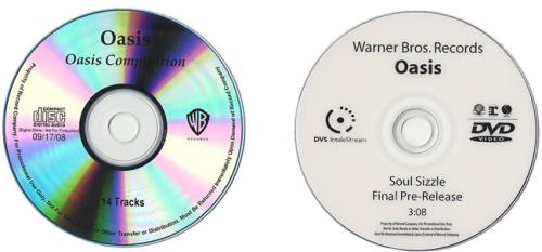 Oasis Oasis Compilation US Promo CD-R acetate (454221)