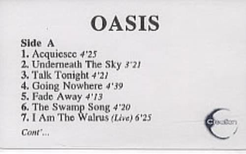 Oasis Oasis UK Promo cassette album (321073)