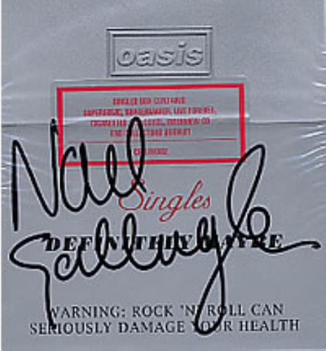 Oasis Singles - Definitely Maybe - autographed UK CD Single Box Set ...