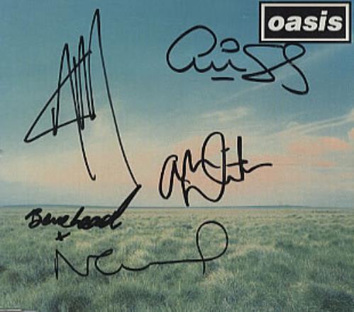 Oasis Whatever - Autographed! UK CD single (CD5 / 5") (314354)