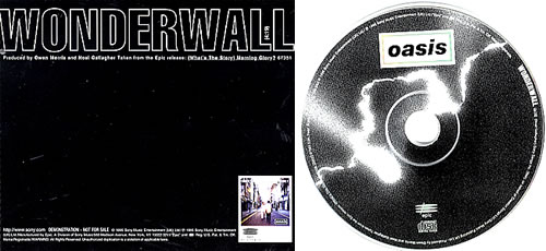 Oasis Wonderwall US Promo CD single (CD5 / 5") (56374)
