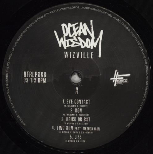 Ocean Wisdom Wizville UK 2-LP vinyl record set (Double LP Album) (854537)