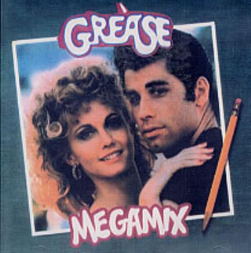 Olivia Newton John Grease Megamix UK Promo CD single (CD5 / 5") (218966)