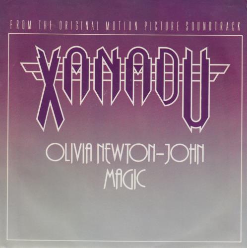 Olivia Newton John Magic - purple graduated label US 7" vinyl single (7 ...