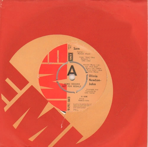 Olivia Newton John Sam UK Promo 7" vinyl single (7 inch record / 45 ...