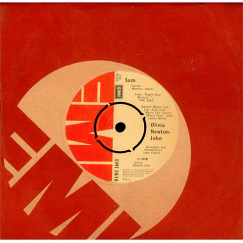 Olivia Newton John Sam UK 7" vinyl single (7 inch record / 45) (414933)