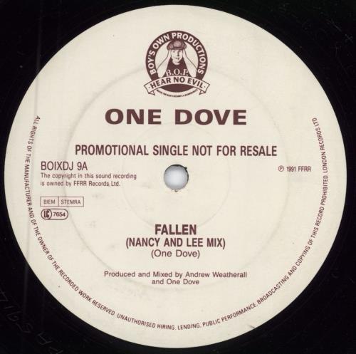 One Dove Fallen UK Promo 12" vinyl single (12 inch record / Maxi-single ...
