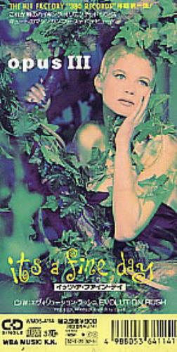 Opus III It's A Fine Day Japanese 3" CD single (CD3) (117640)