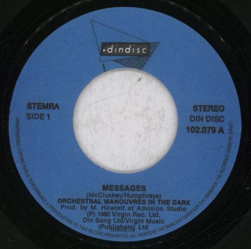 Orchestral Manoeuvres In The Dark Messages Dutch 7" vinyl single (7 inch record / 45) (835412)