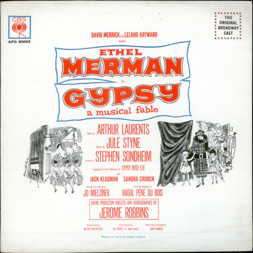 Original Cast Recording Gypsy: A Musical Fable UK vinyl LP album (LP ...
