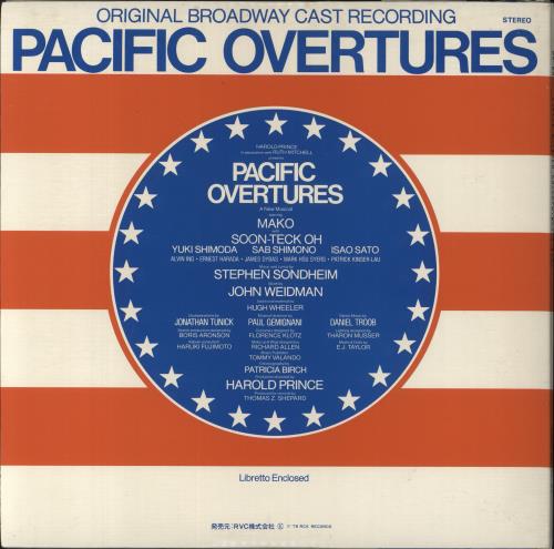 Original Cast Recording Pacific Overtures - Autographed Japanese vinyl LP album (LP record) (829184)