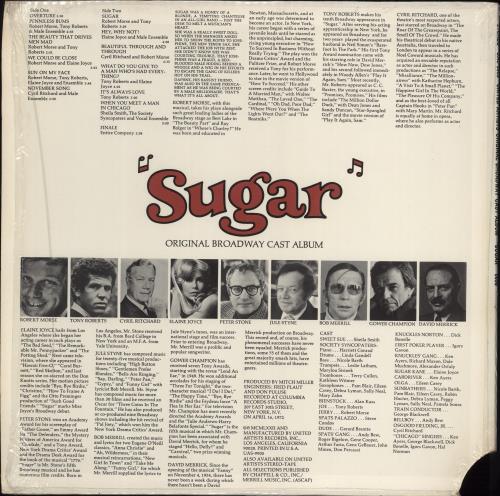 Original Cast Recording Sugar US vinyl LP album (LP record) (776753)