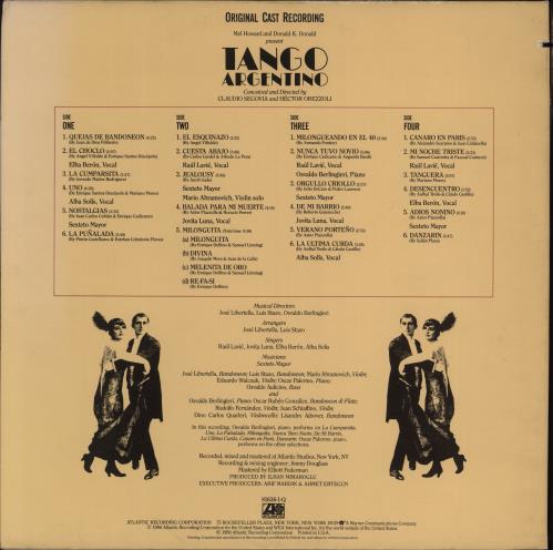 Original Cast Recording Tango Argentino US 2-LP vinyl record set ...