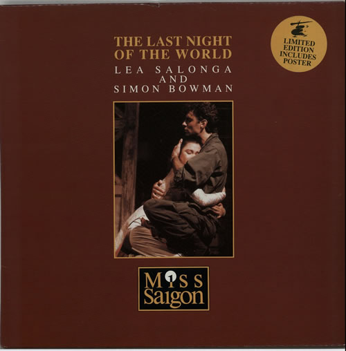 Original Cast Recording The Last Night Of The World UK 12" vinyl single ...
