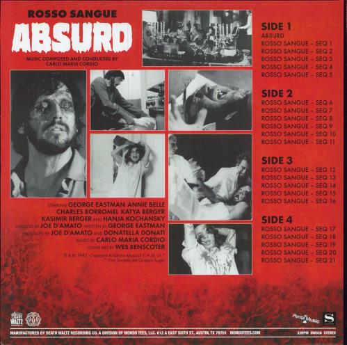 Original Soundtrack Absurd UK 2-LP vinyl record set (Double LP Album ...