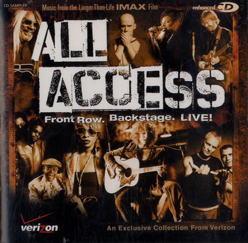 Original Soundtrack All Access: Front Row. Backstage. Live! US Promo CD ...
