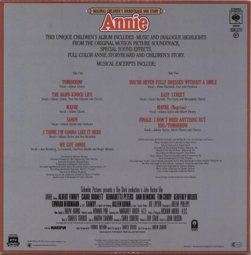 Original Soundtrack Annie UK vinyl LP album (LP record) (717955)