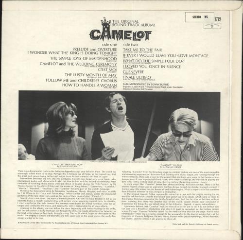 Original Soundtrack Camelot UK vinyl LP album (LP record) (510752)