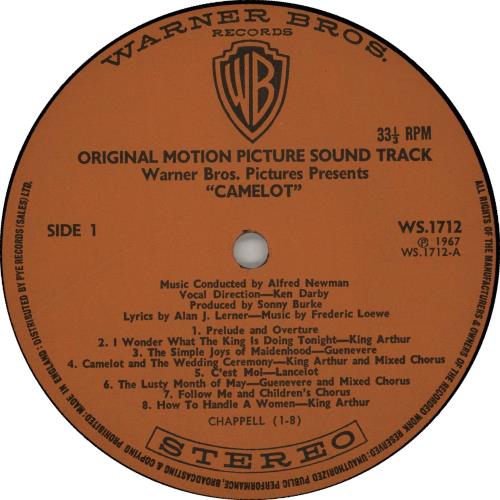 Original Soundtrack Camelot UK vinyl LP album (LP record) (510752)