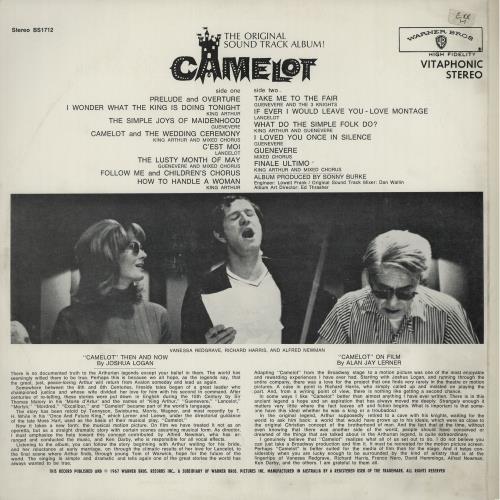 Original Soundtrack Camelot Australian vinyl LP album (LP record) (650072)
