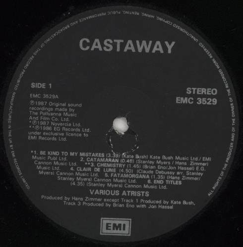 Original Soundtrack Castaway UK vinyl LP album (LP record) (336620)